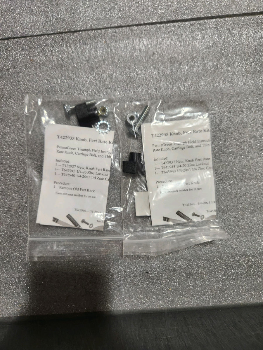 2 knob fert rate kits – GCI Turf Academy